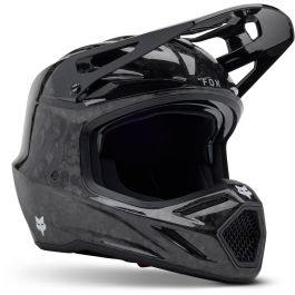 FOX V3 RS Carbon Solid Zwart MIPS Crosshelm - Chromeburner