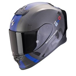 Scorpion Exo R1 Evo Carbon Air Mg Matt Black-Blue - Chromeburner