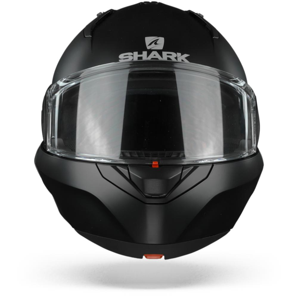 Shark Evo ES KMA Blank Mat Zwart Systeemhelm - Chromeburner